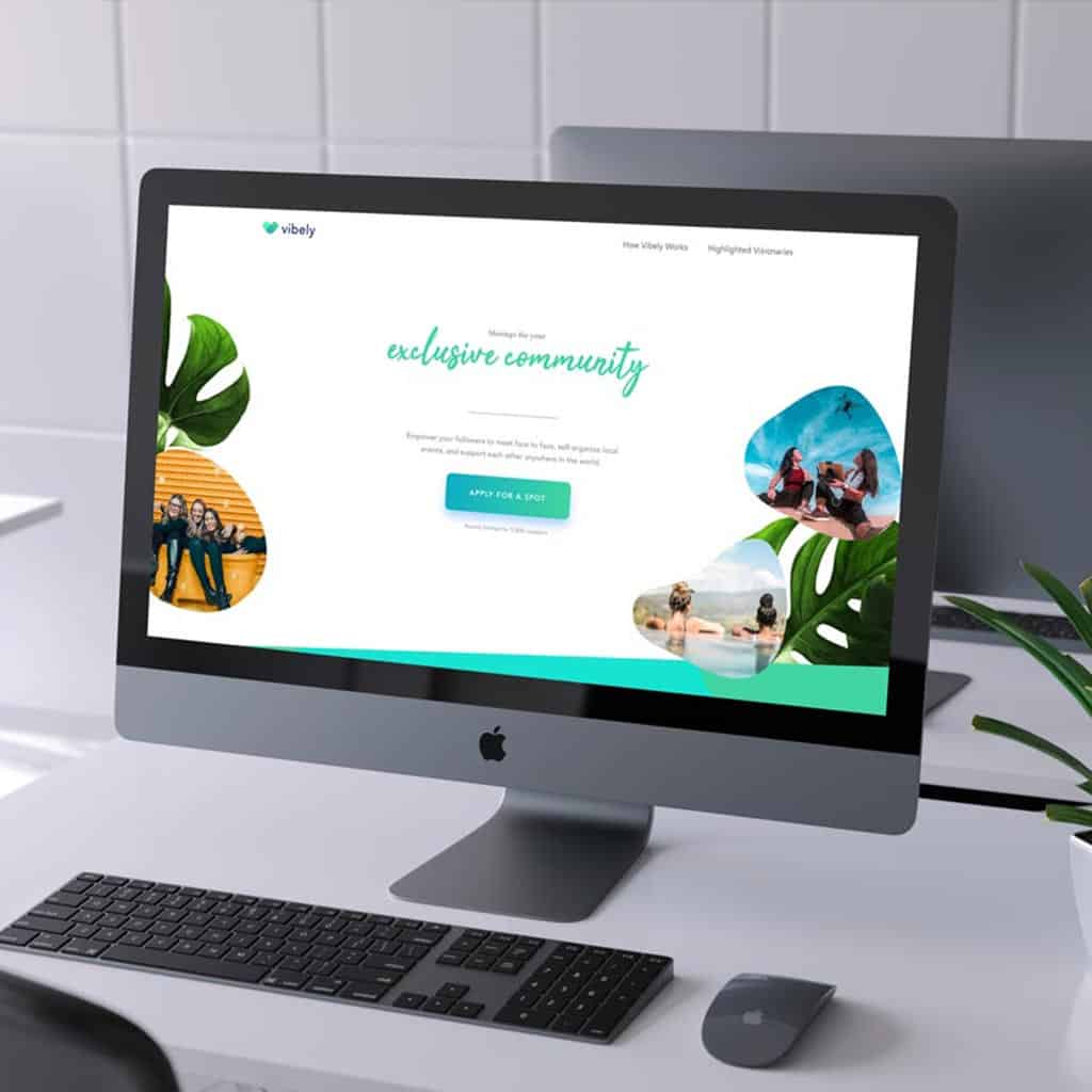 Case study landing page Vibely | Flowr Agency