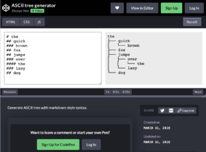 ASCII Tree Generator | Flowr Agency