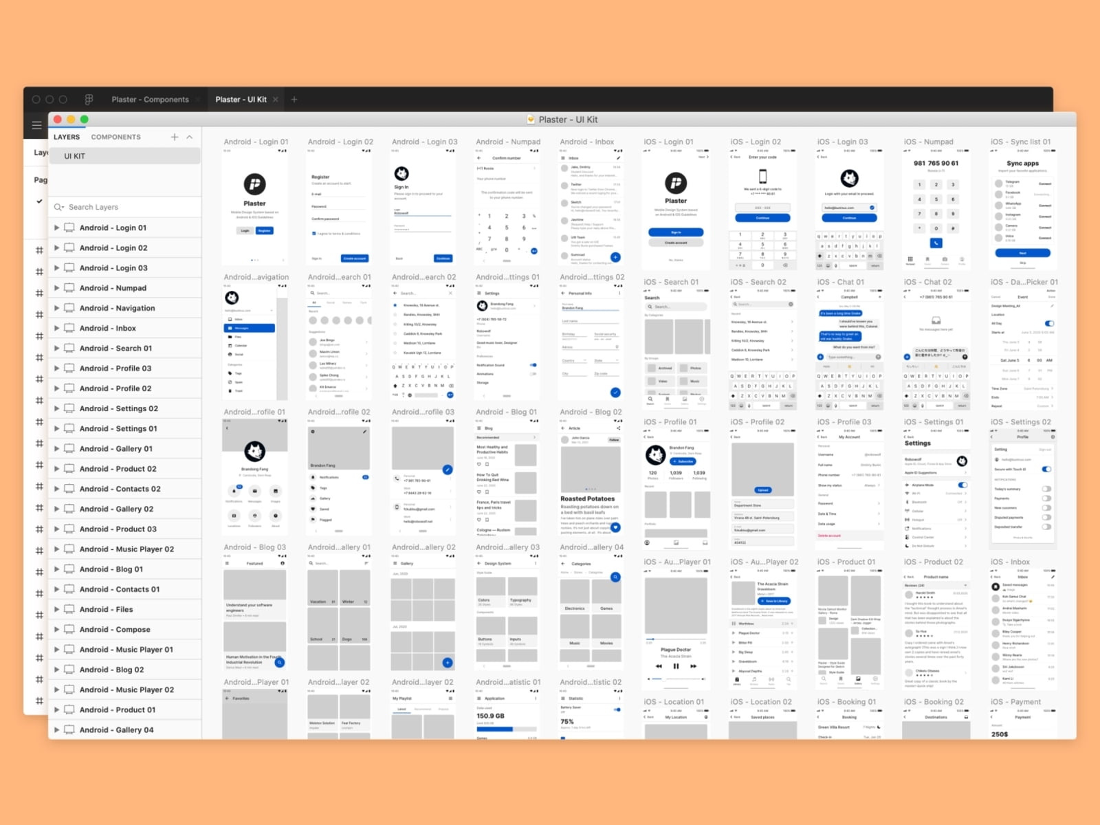Plaster - Mobile Design System | Flowr Agency