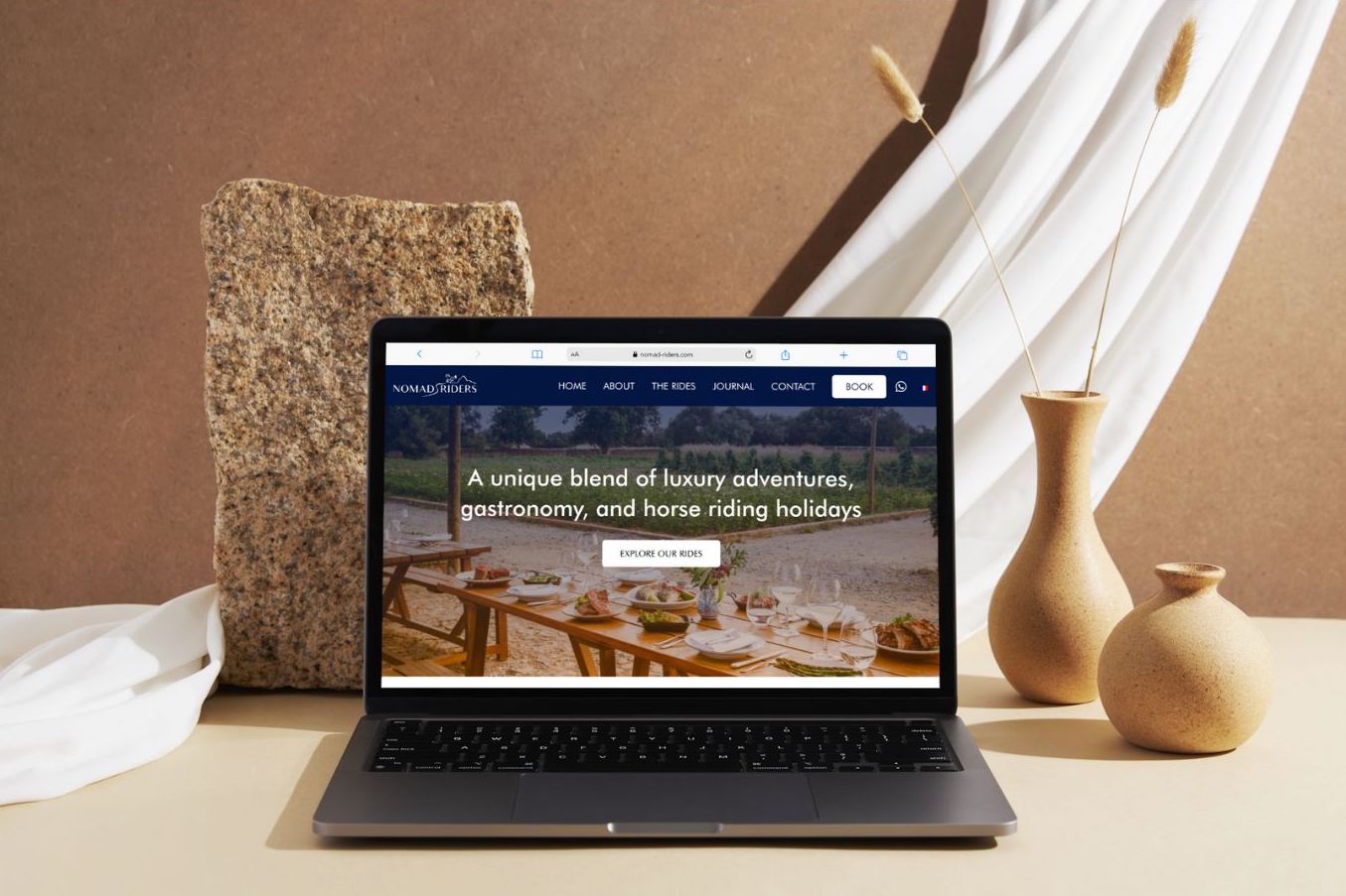 WordPress website redesign: Nomad Riders
